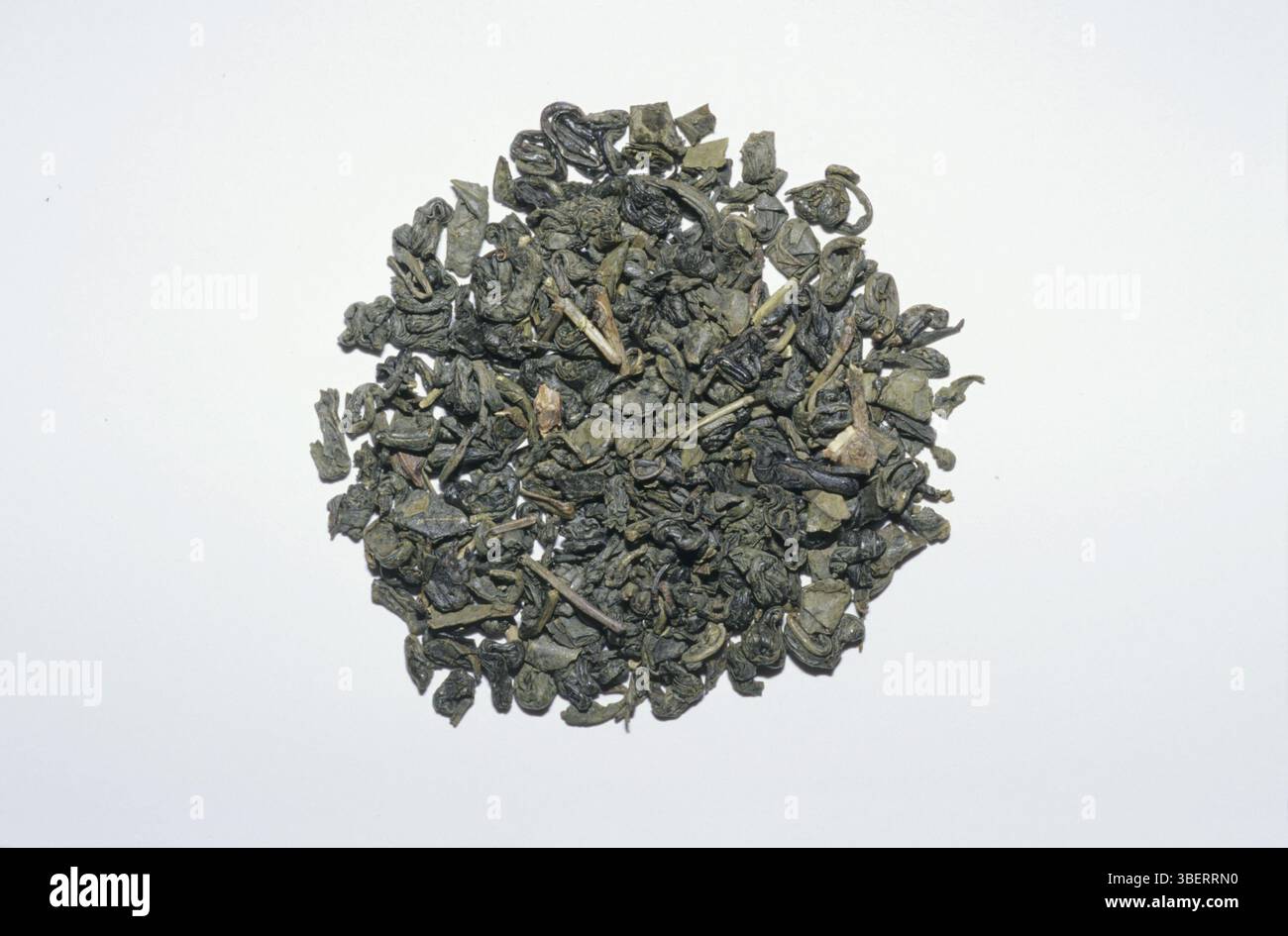 Green tea, Gunpowder (origin: Taiwan) (parent plant: Camellia sinensis ...