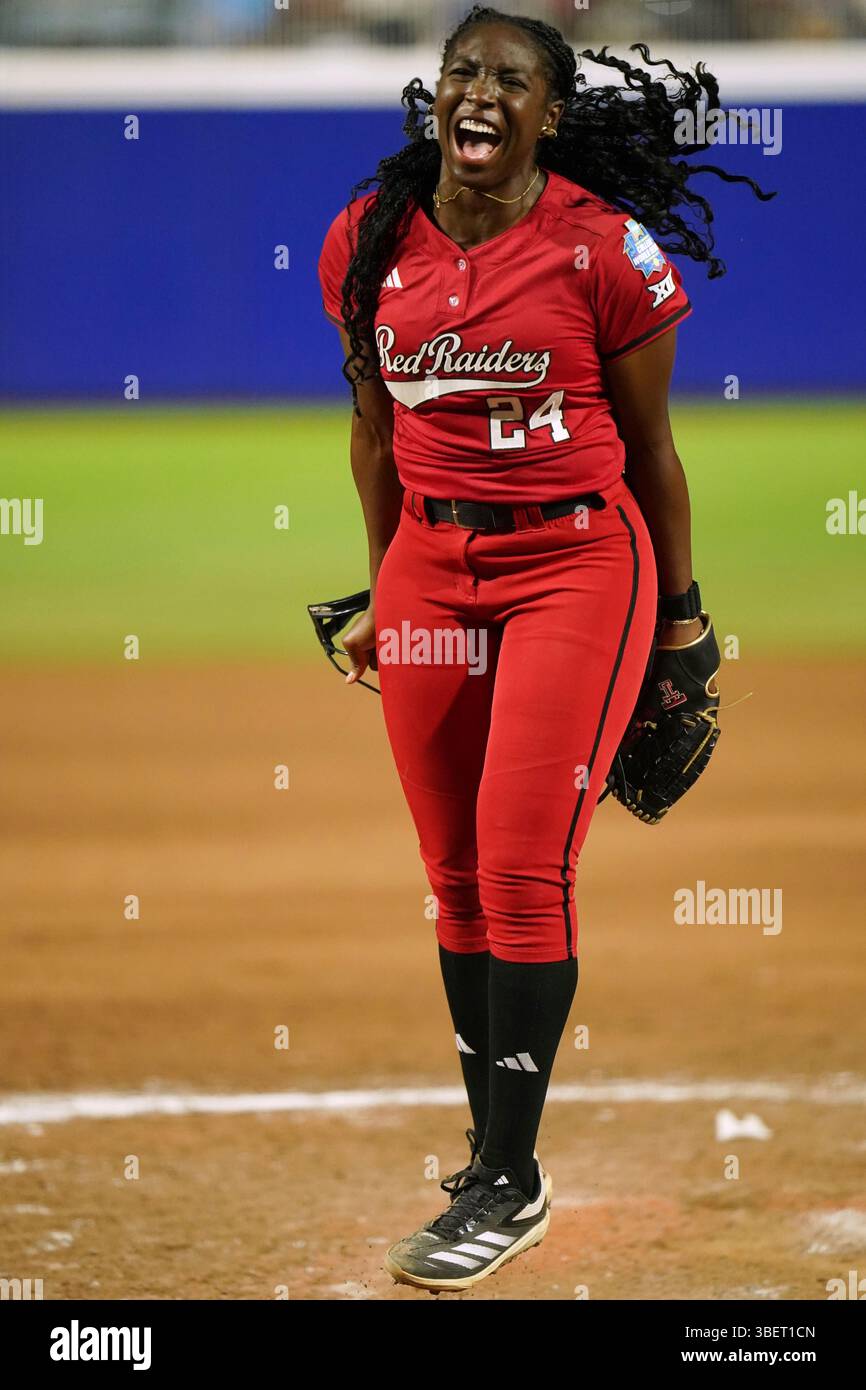 Texas Tech starting pitcher/relief pitcher NiJaree Canady (24 ...