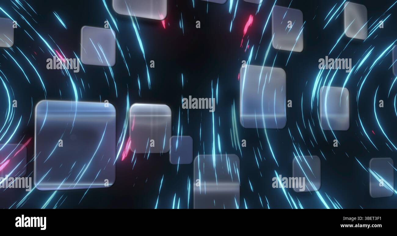 Blue energy moving high contrast hi-res stock photography and images ...