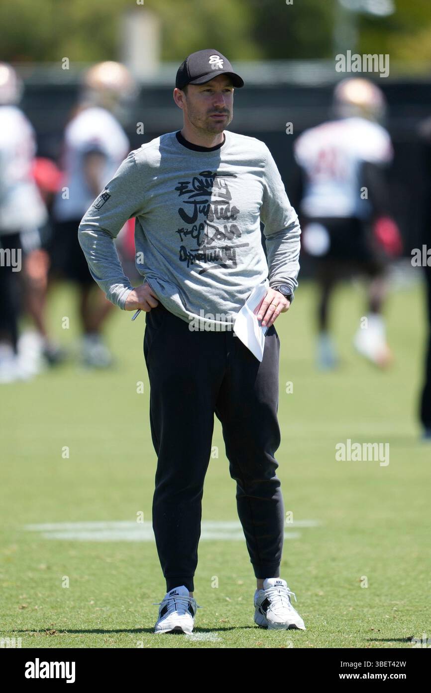 San Francisco 49ers offensive coordinator Klay Kubiak during NFL ...