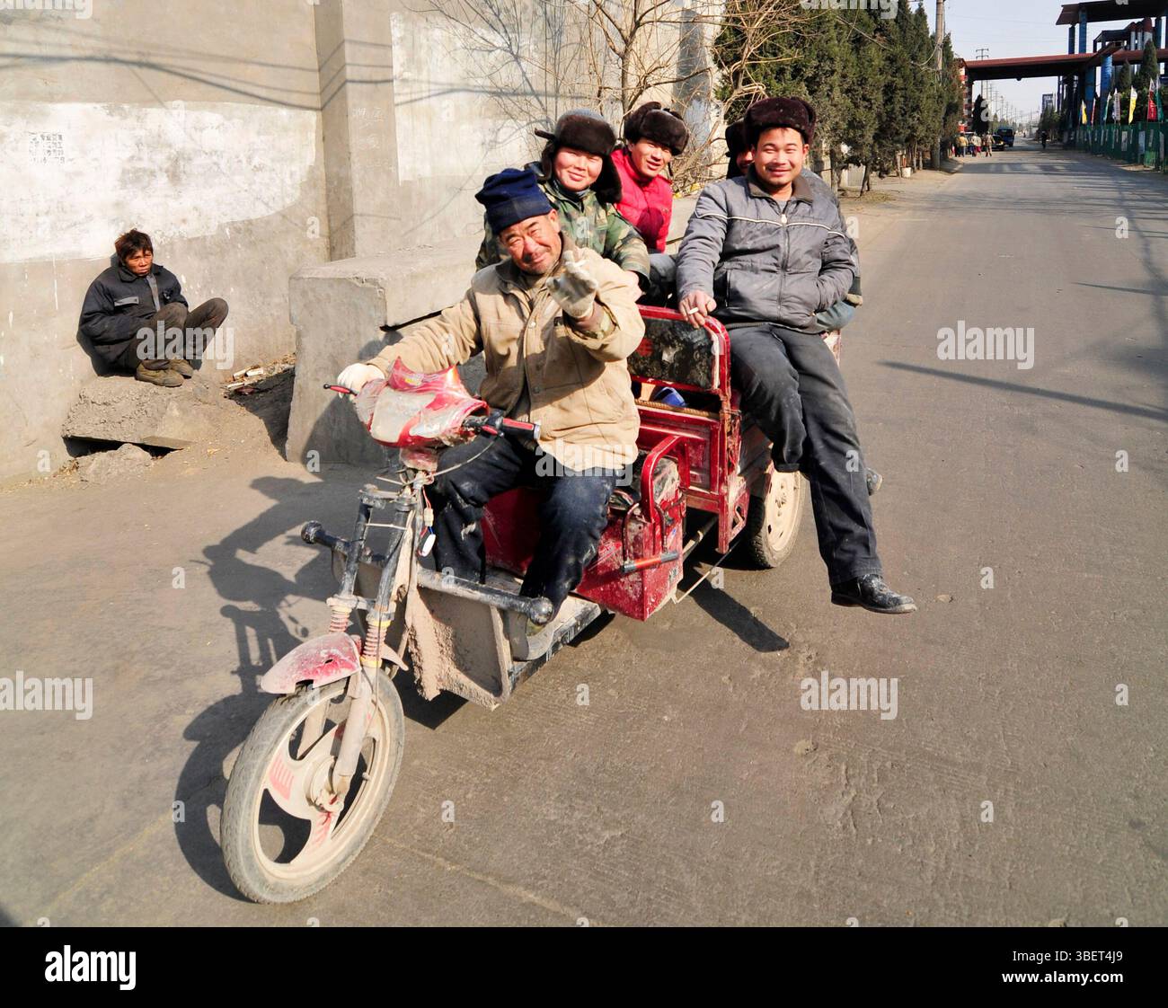 A group of elderly Chinese men posing for a picture. Photo taken in the ...
