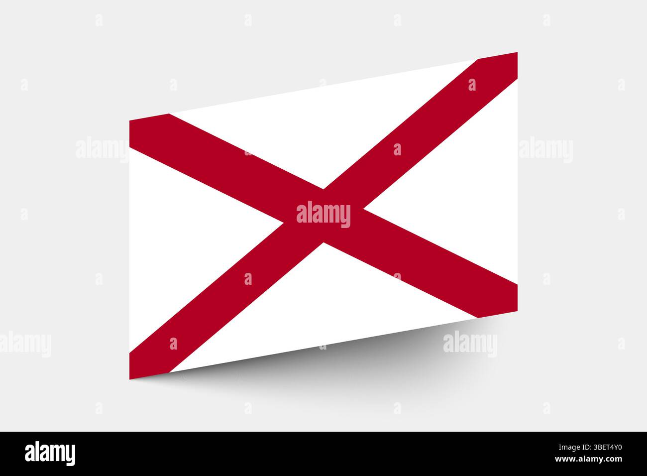Flag of Alabama. Alabama flag official colors tilted icon digital ...
