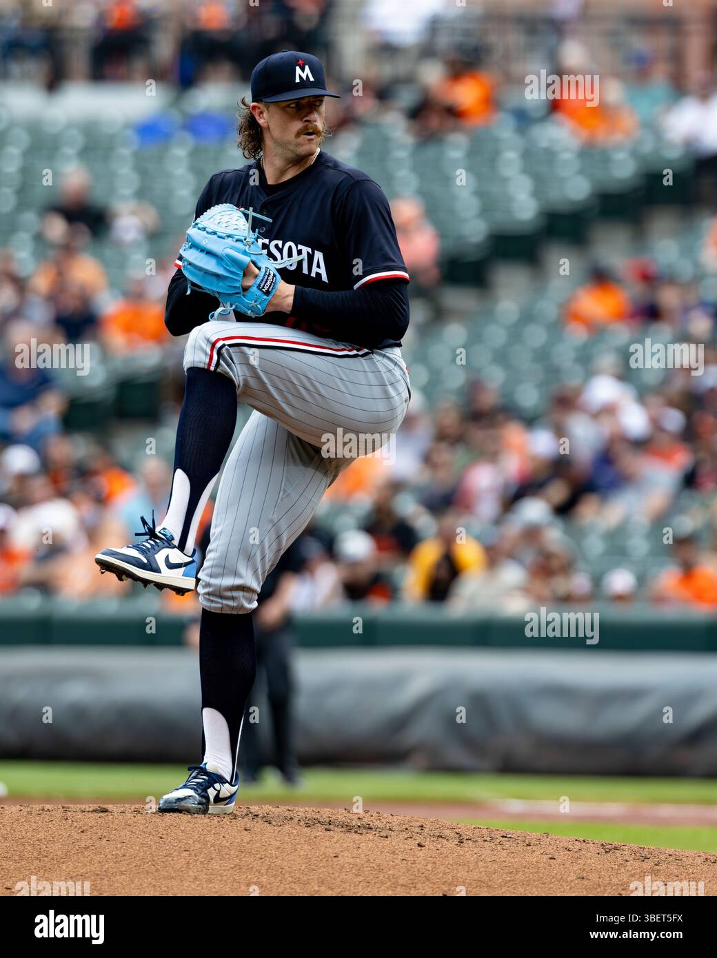 Minnesota Twins pitcher Chris Paddack on the mound against the ...