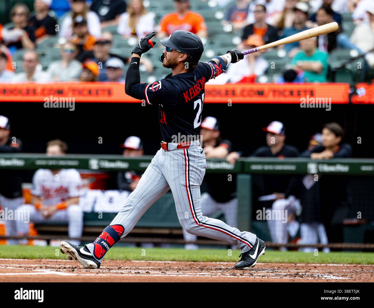 Minnesota Twins DaShawn Keirsey Jr hits his first home run of the ...