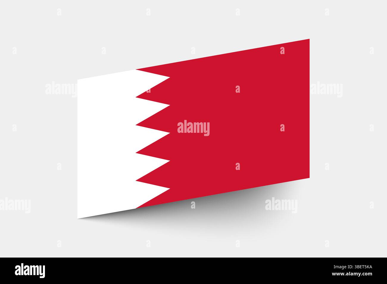 Flag of Bahrain. Bahrain flag official colors tilted icon digital vector illustration design ...