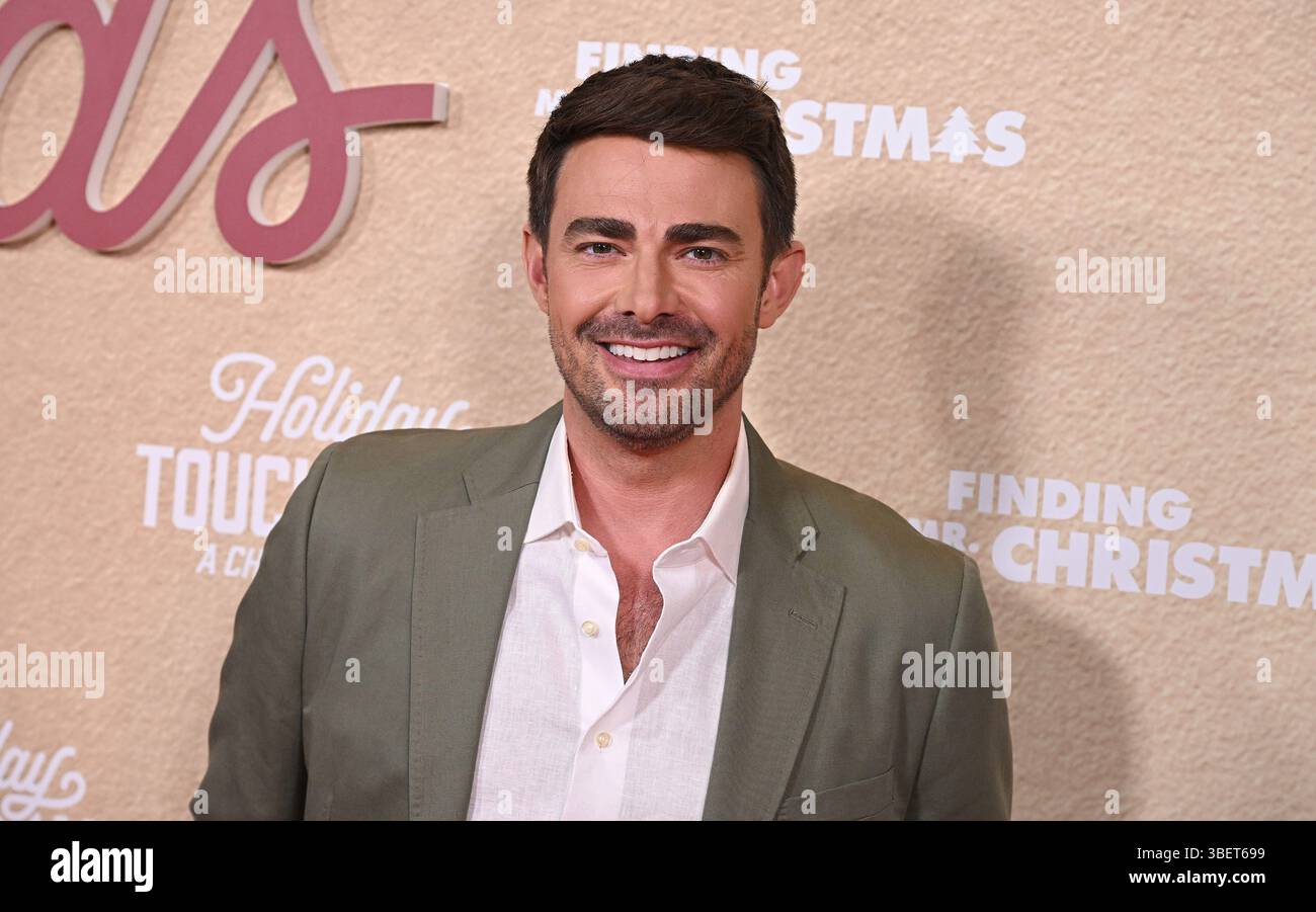 Jonathan Bennett arriving to Hallmark Media's Emmys FYChristmas Event ...