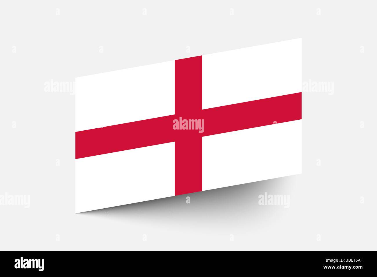 Flag of England. England flag official colors tilted icon digital ...