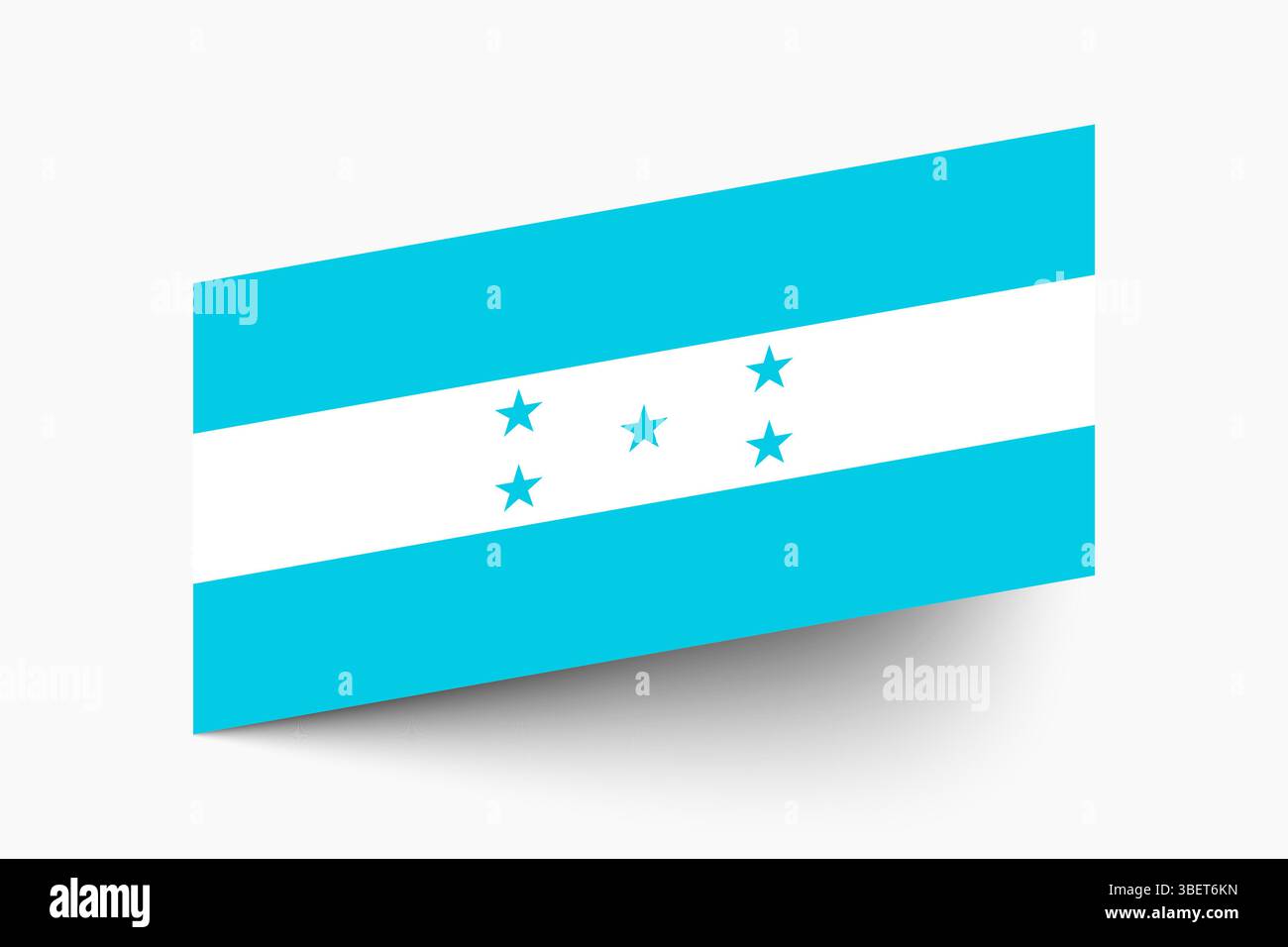 Flag of Honduras. Honduras flag official colors tilted icon digital ...