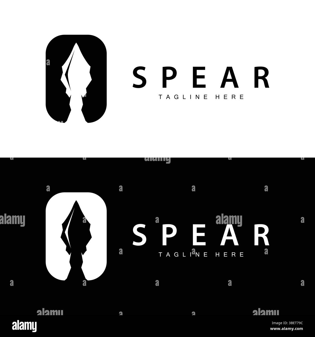Spear Logo Old Vintage Rustic Simple Design Business Brand Spear Arrow ...