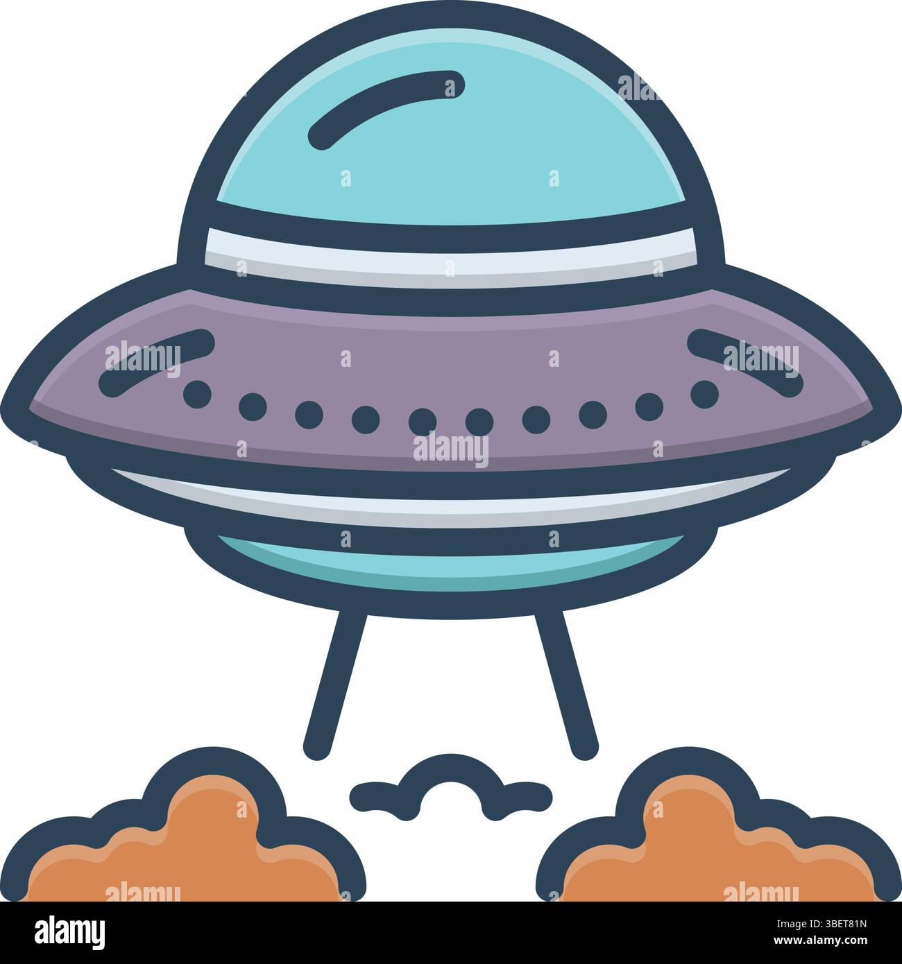 Ufo silhouette icon unidentified Cut Out Stock Images & Pictures - Alamy