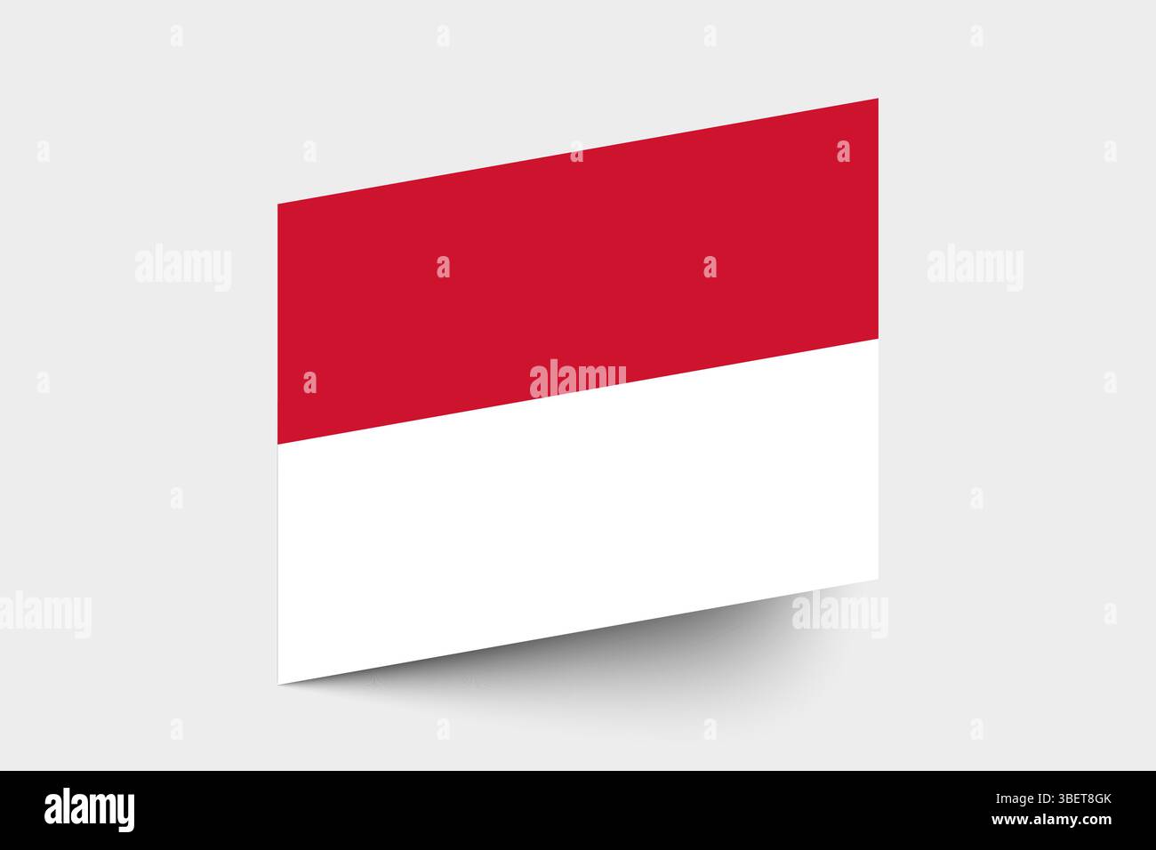 Flag of Monaco. Monaco flag official colors tilted icon digital vector ...