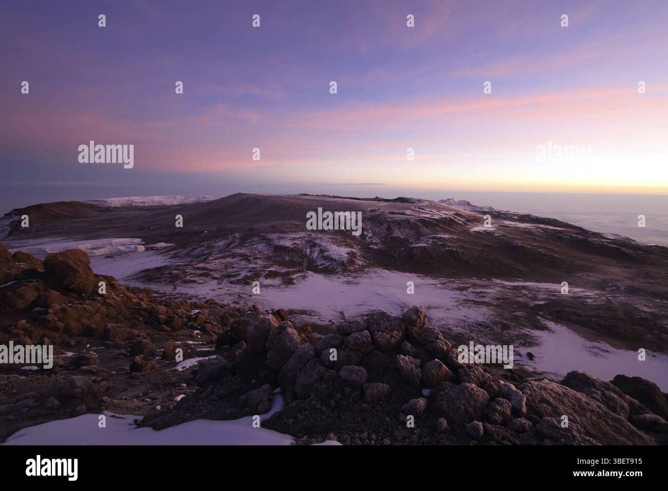 Kilimanjaro, summit, crater Stock Photo - Alamy
