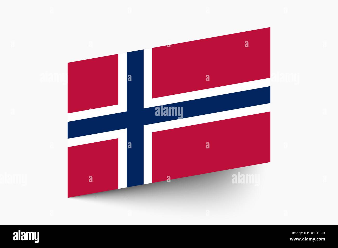 Flag of Norway. Norway flag official colors tilted icon digital vector ...
