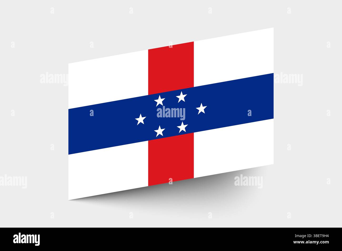 Flag of Netherlands Antilles. Netherlands Antilles flag official colors ...