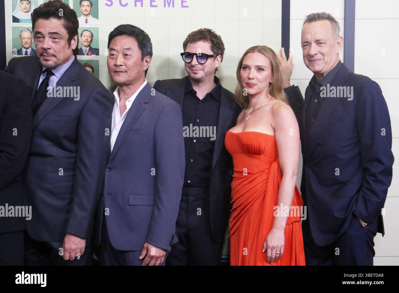 New York, NY May 28, 2025:Benicio del Toro, Stephen Park, Michael Cera ...