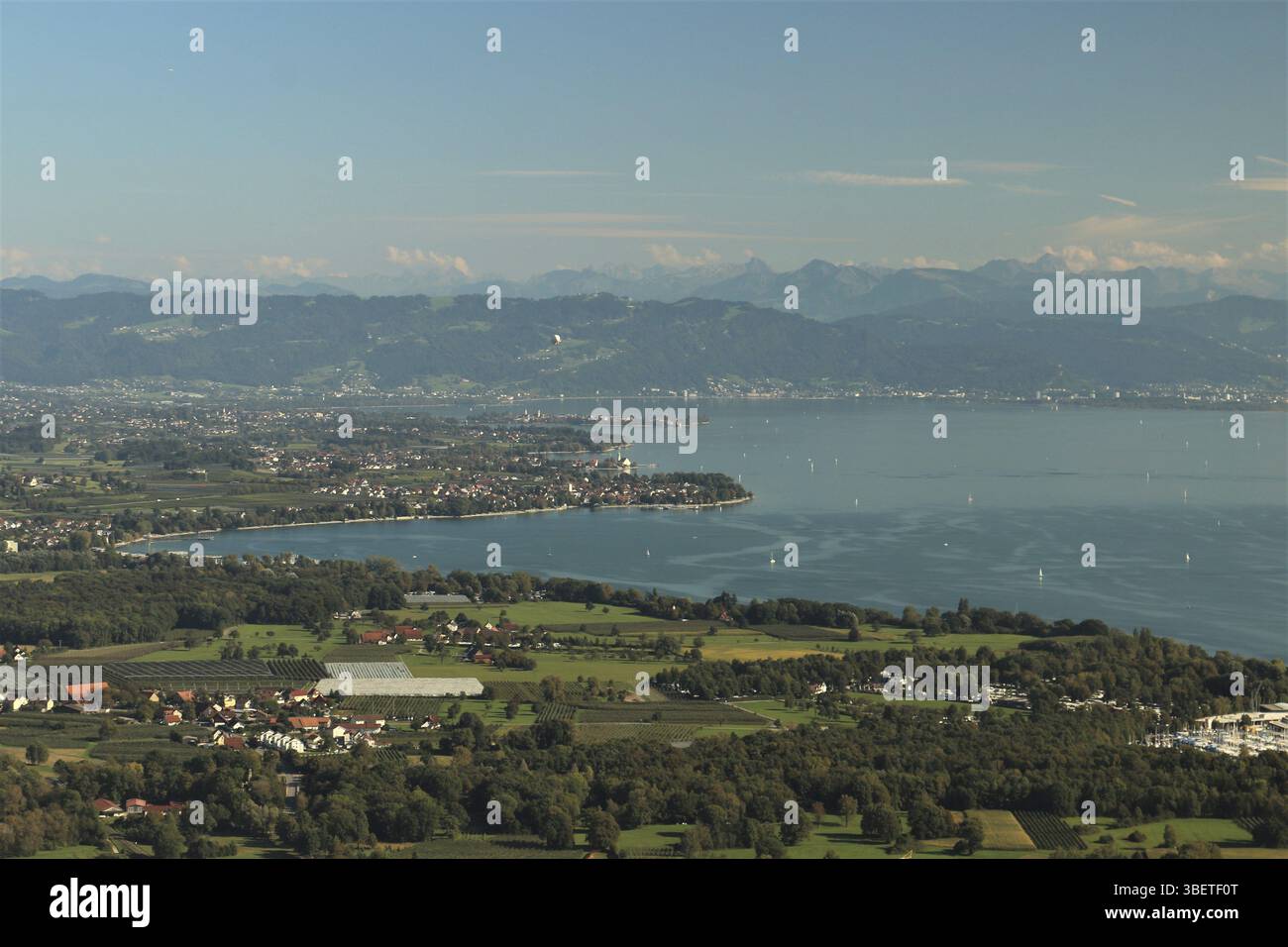 Aerial view bregenz forest vorarlberg hi-res stock photography and ...