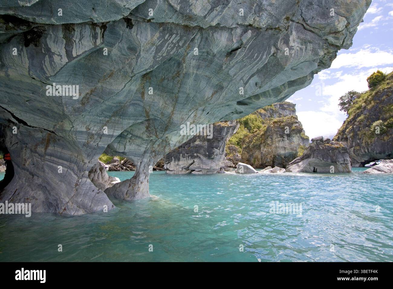 Marble Grotto Lake General Carrera Chile Stock Photo - Alamy