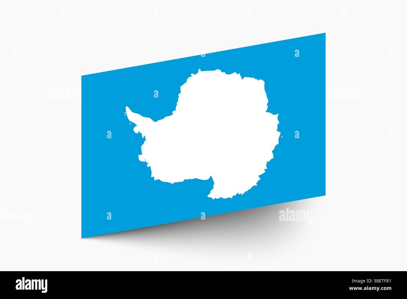 Flag of Antarctica. Antarctica flag official colors tilted icon digital ...