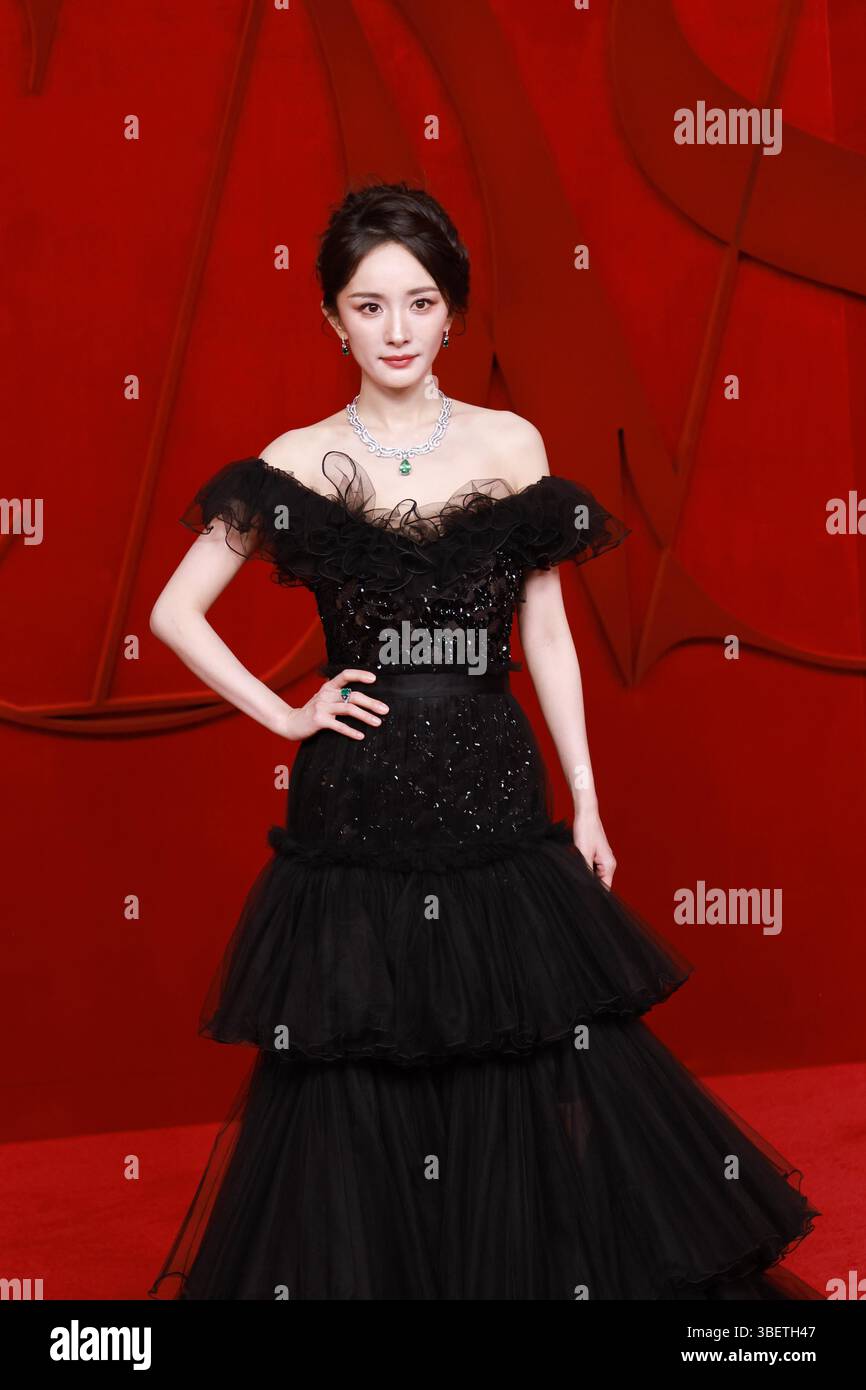 Chinese actress and singer Yang Mi attends an activity in Shanghai ...