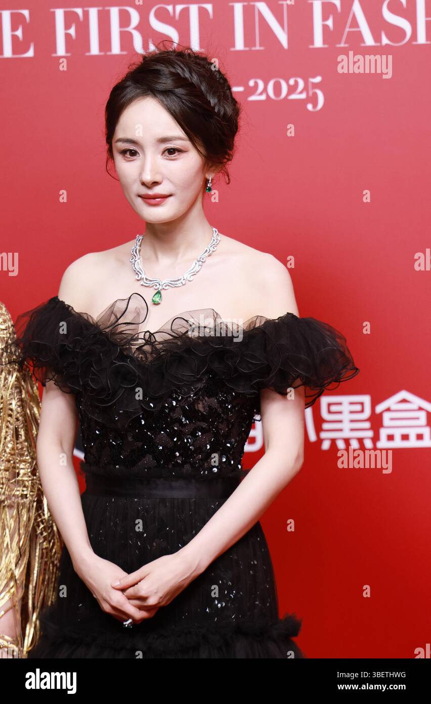 Chinese actress and singer Yang Mi attends an activity in Shanghai ...