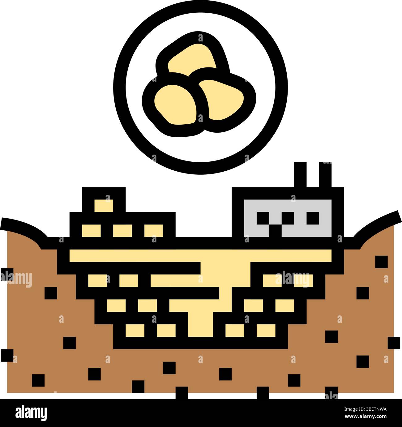 limestone quarry cement production color icon vector illustration Stock Vector Image & Art - Alamy