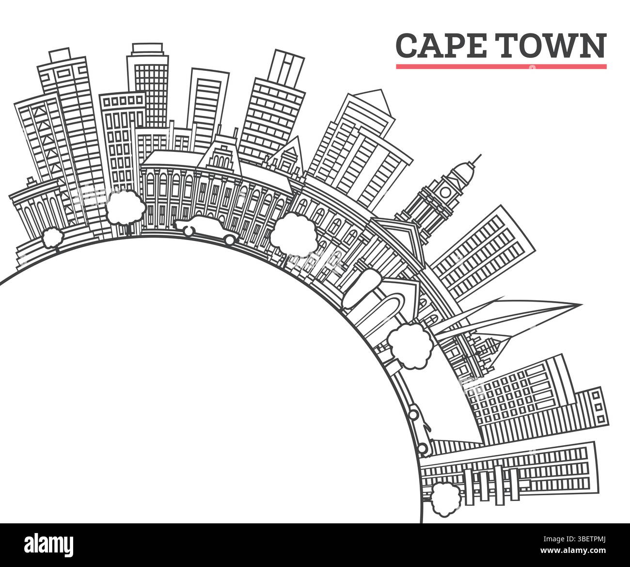 Modern city land landmark Cut Out Stock Images & Pictures - Alamy