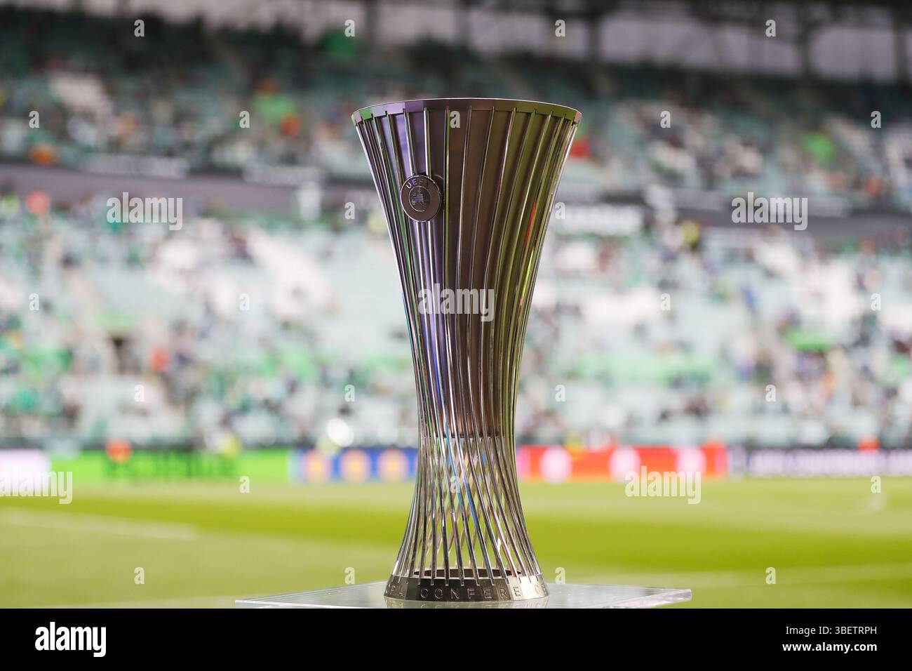 UEFA Conference trophy, MAY 28 2025 - Football/Soccer : UEFA Europa ...
