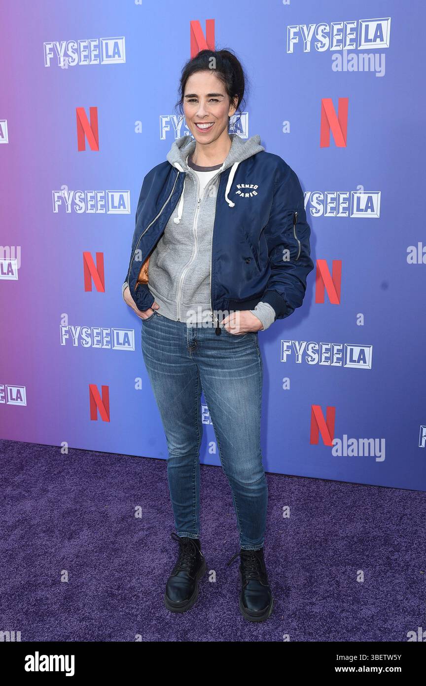 Sarah Silverman arrives at the FYSEE LA Comedy Night on Thursday, May ...