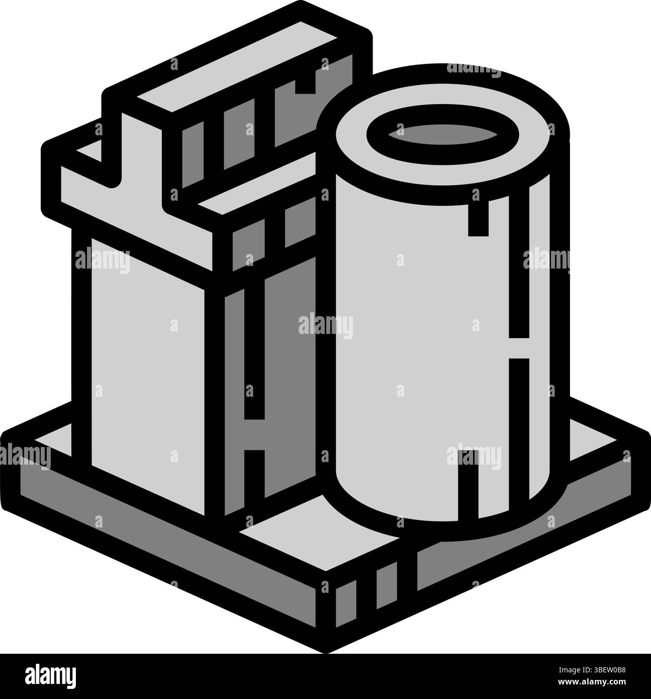 product cement production color icon vector illustration Stock Vector ...
