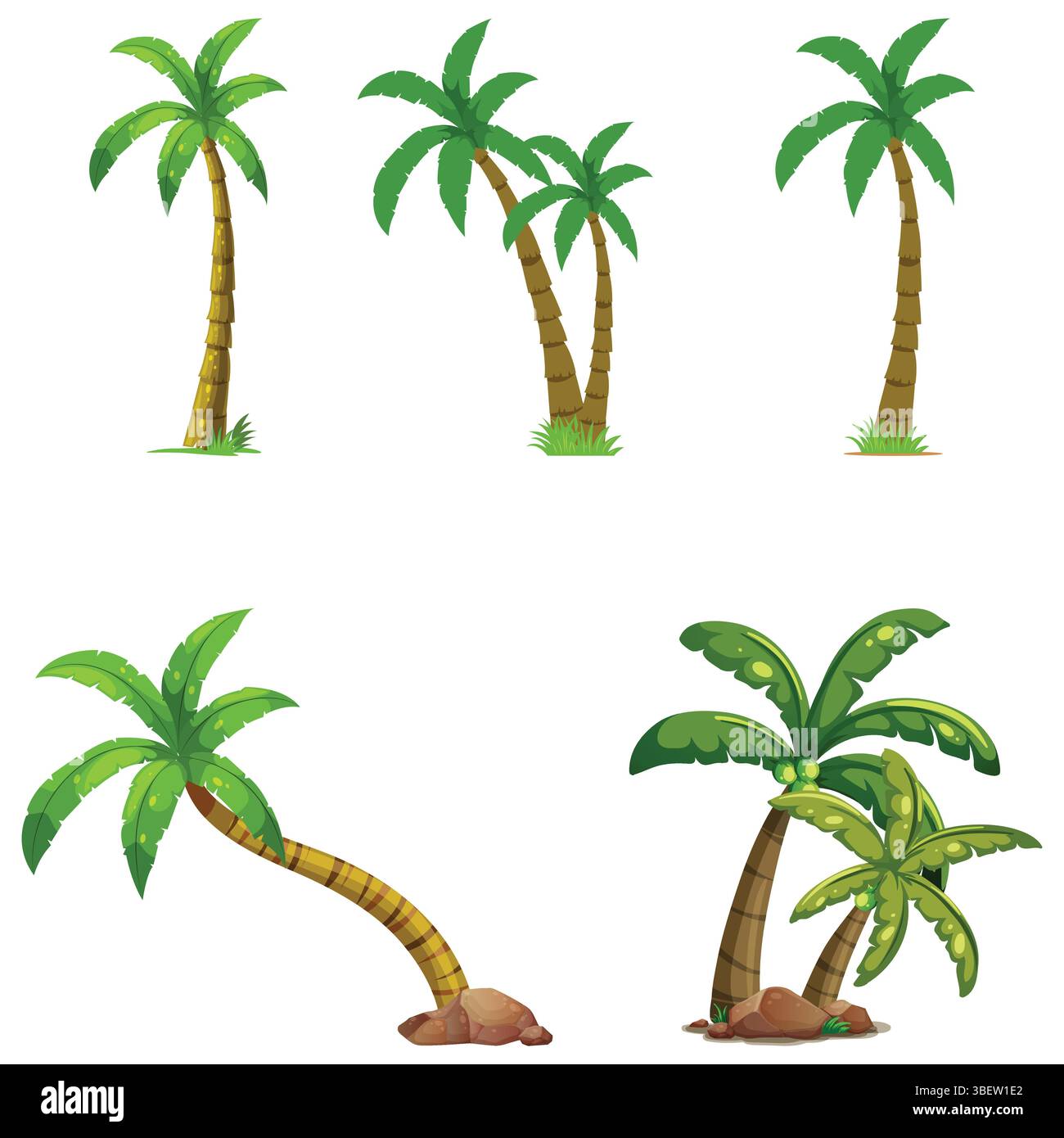 Oasis date palm garden tree Stock Vector Images - Alamy