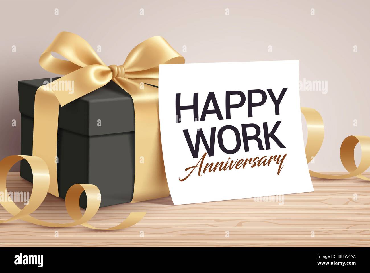 Happy work anniversary clipart design. Company greeting text in white ...