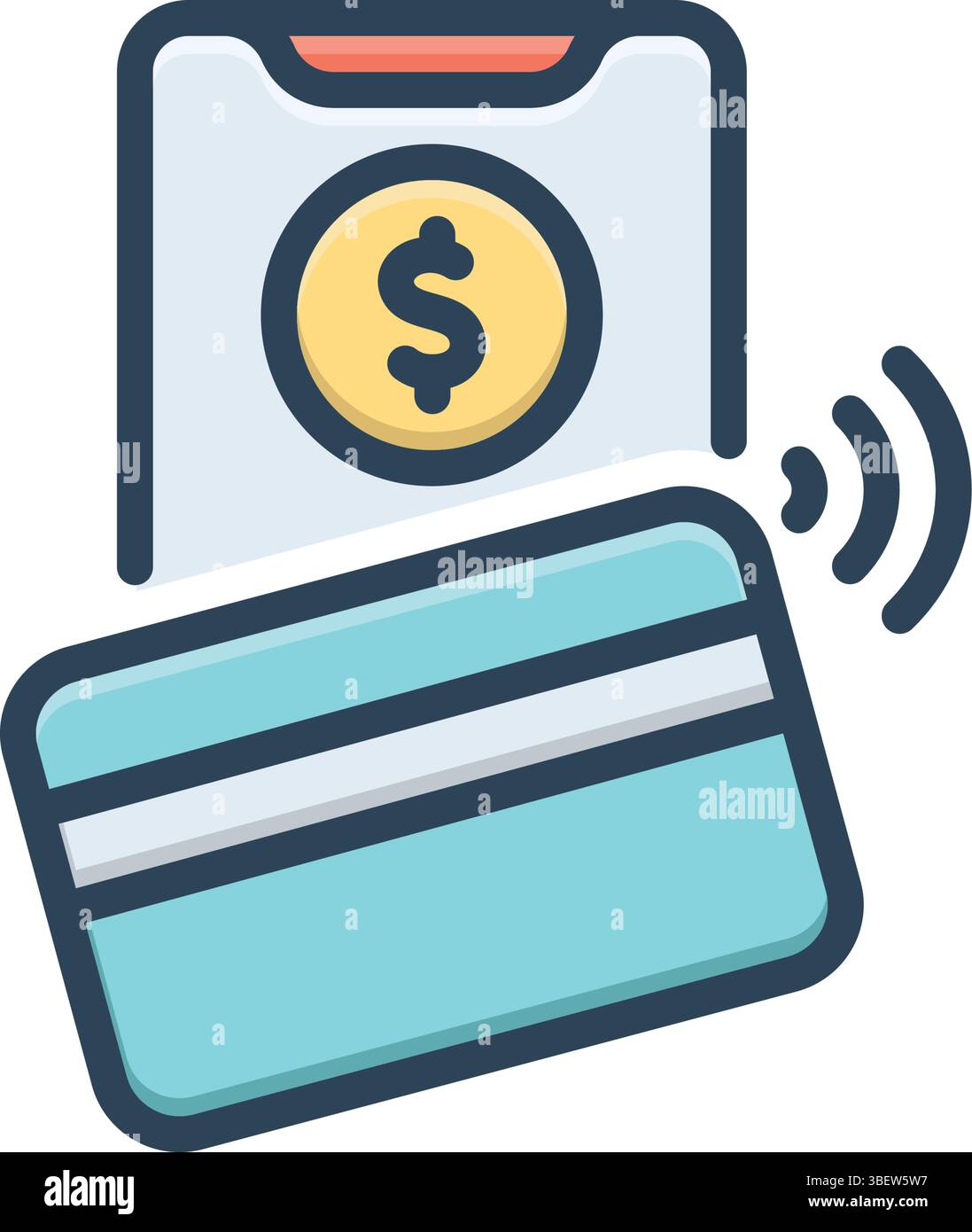 Contactless logo Stock Vector Images - Alamy