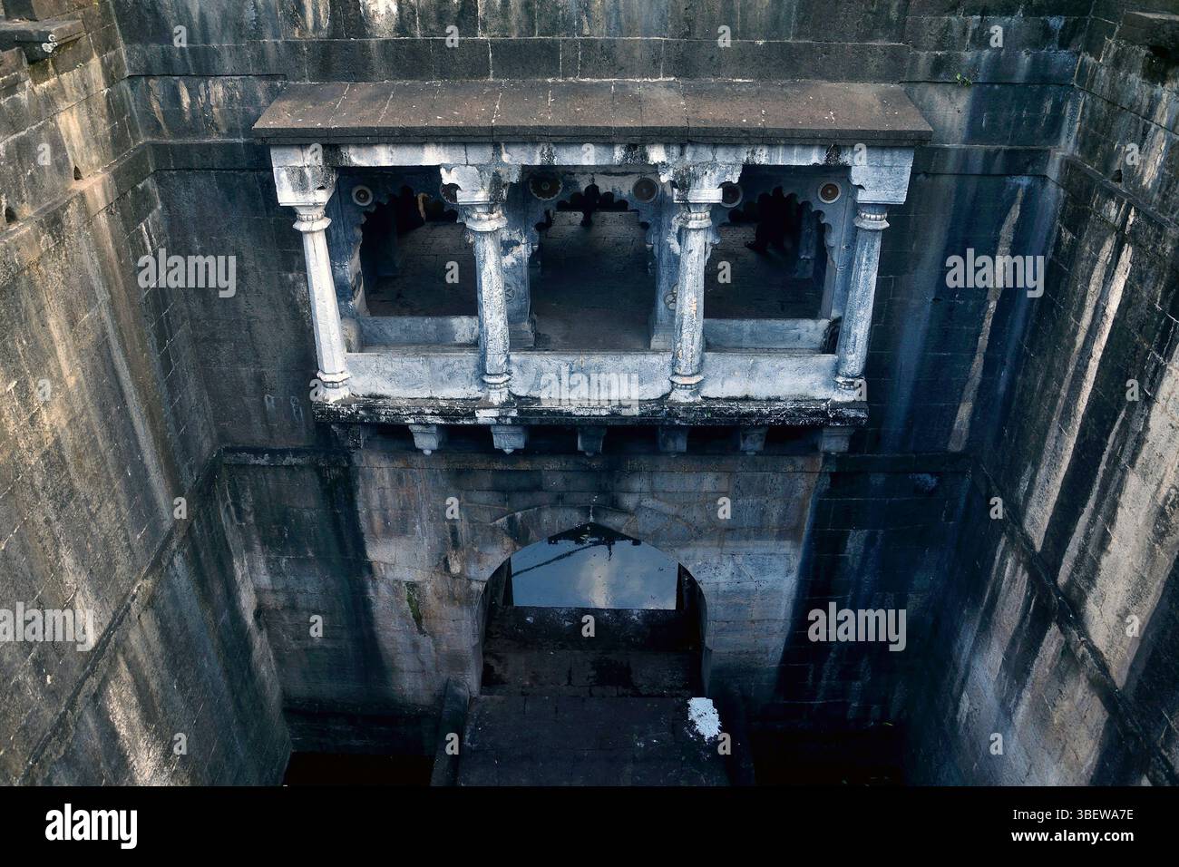 Partial view of the Bara Motachi Vihir is a stepwell in Limb village ...
