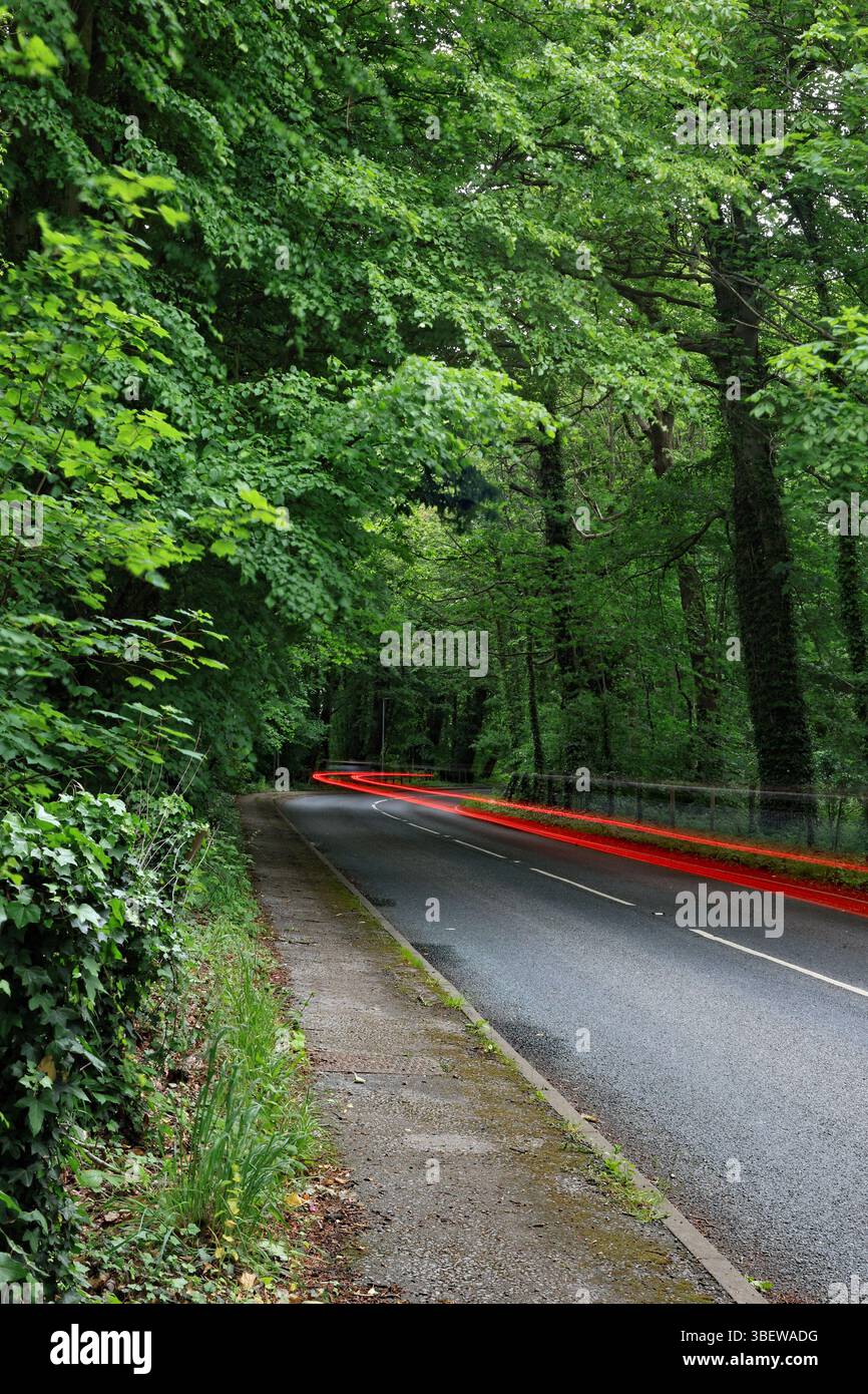 Car passing through dam wood hi-res stock photography and images - Alamy
