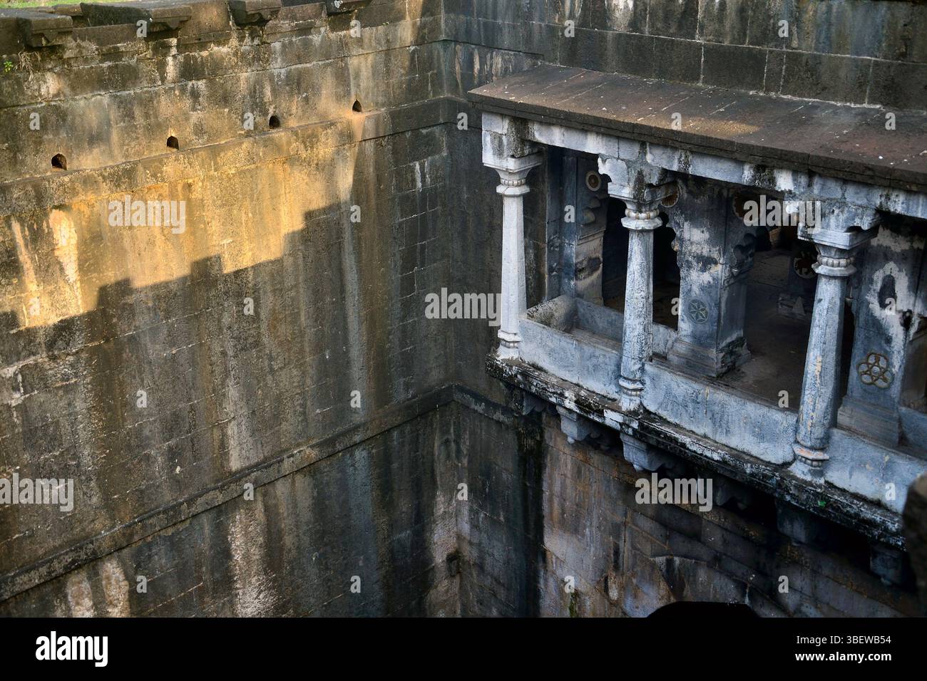 Partial view of the Bara Motachi Vihir is a stepwell in Limb village ...