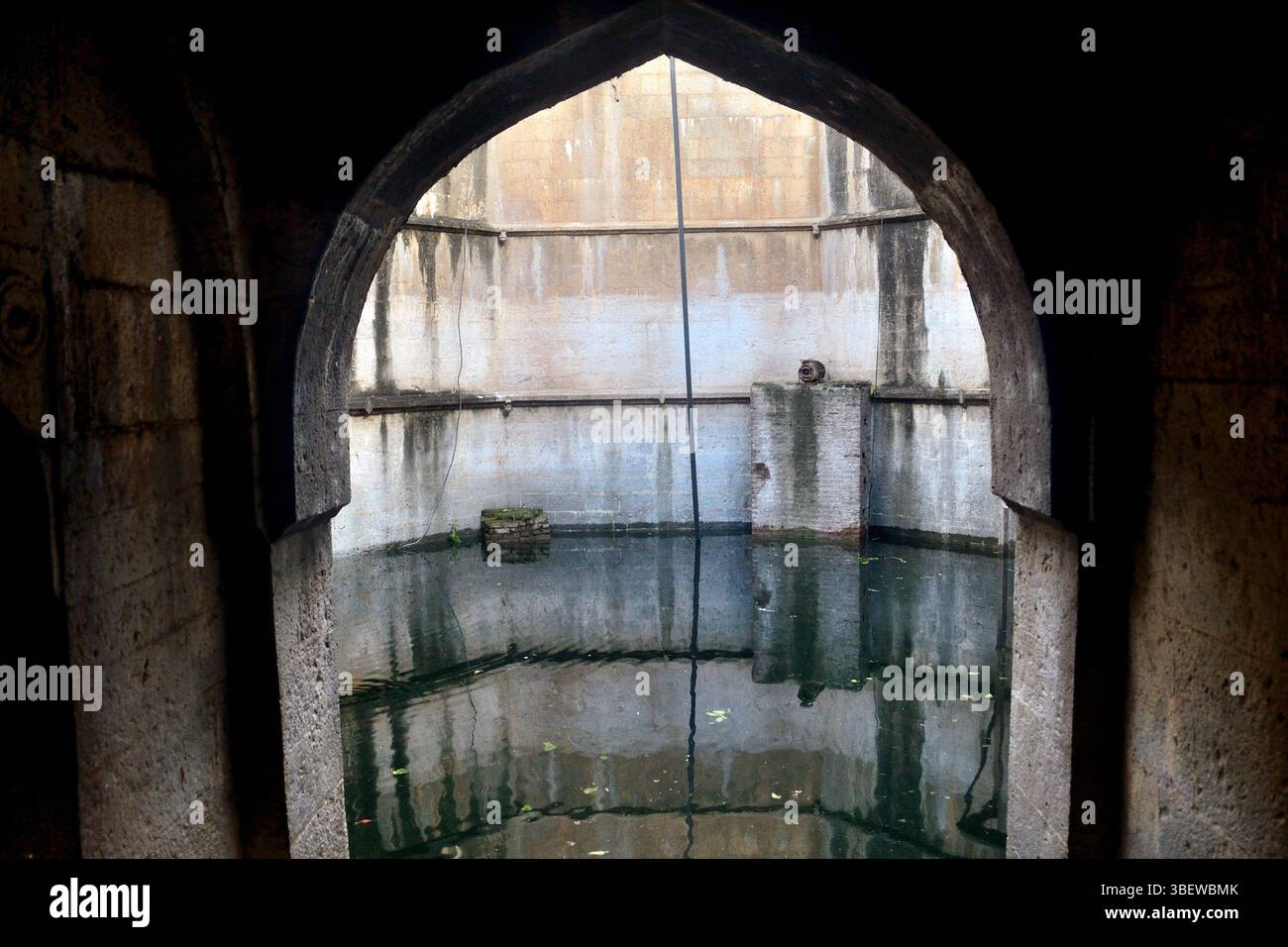 Partial view of the Bara Motachi Vihir is a stepwell in Limb village ...