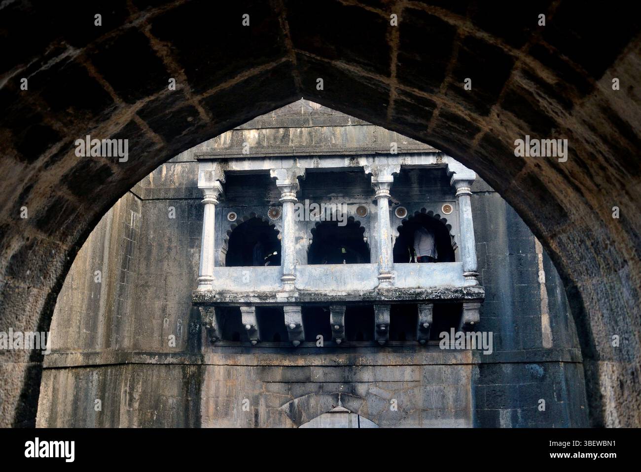 Partial view of the Bara Motachi Vihir is a stepwell in Limb village ...