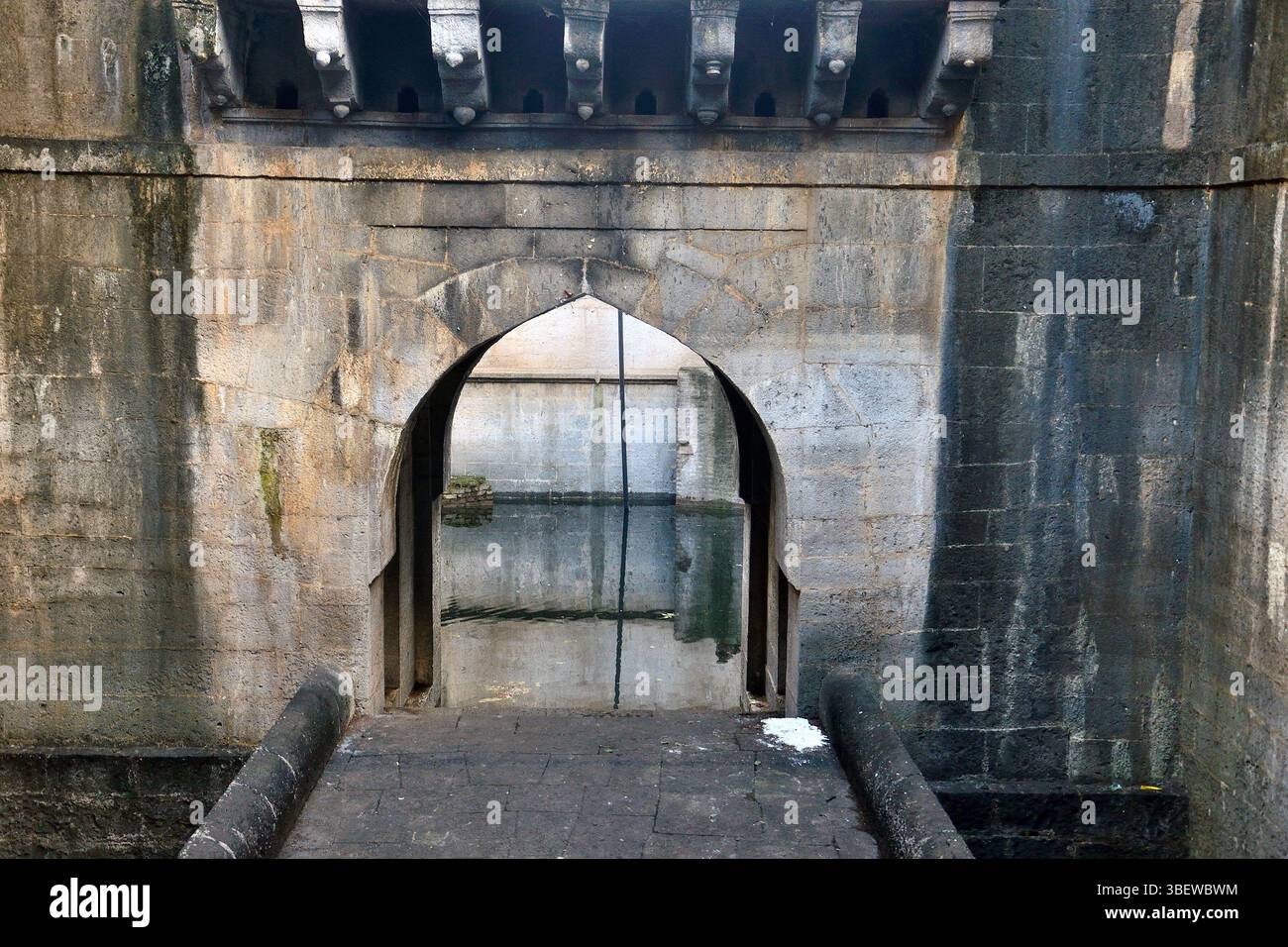 Partial view of the Bara Motachi Vihir is a stepwell in Limb village ...