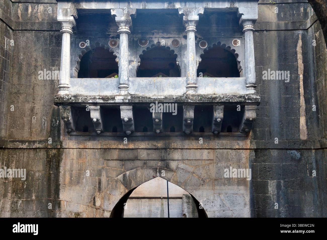 Partial view of the Bara Motachi Vihir is a stepwell in Limb village ...
