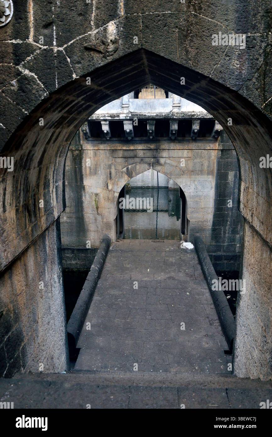 Partial view of the Bara Motachi Vihir is a stepwell in Limb village ...