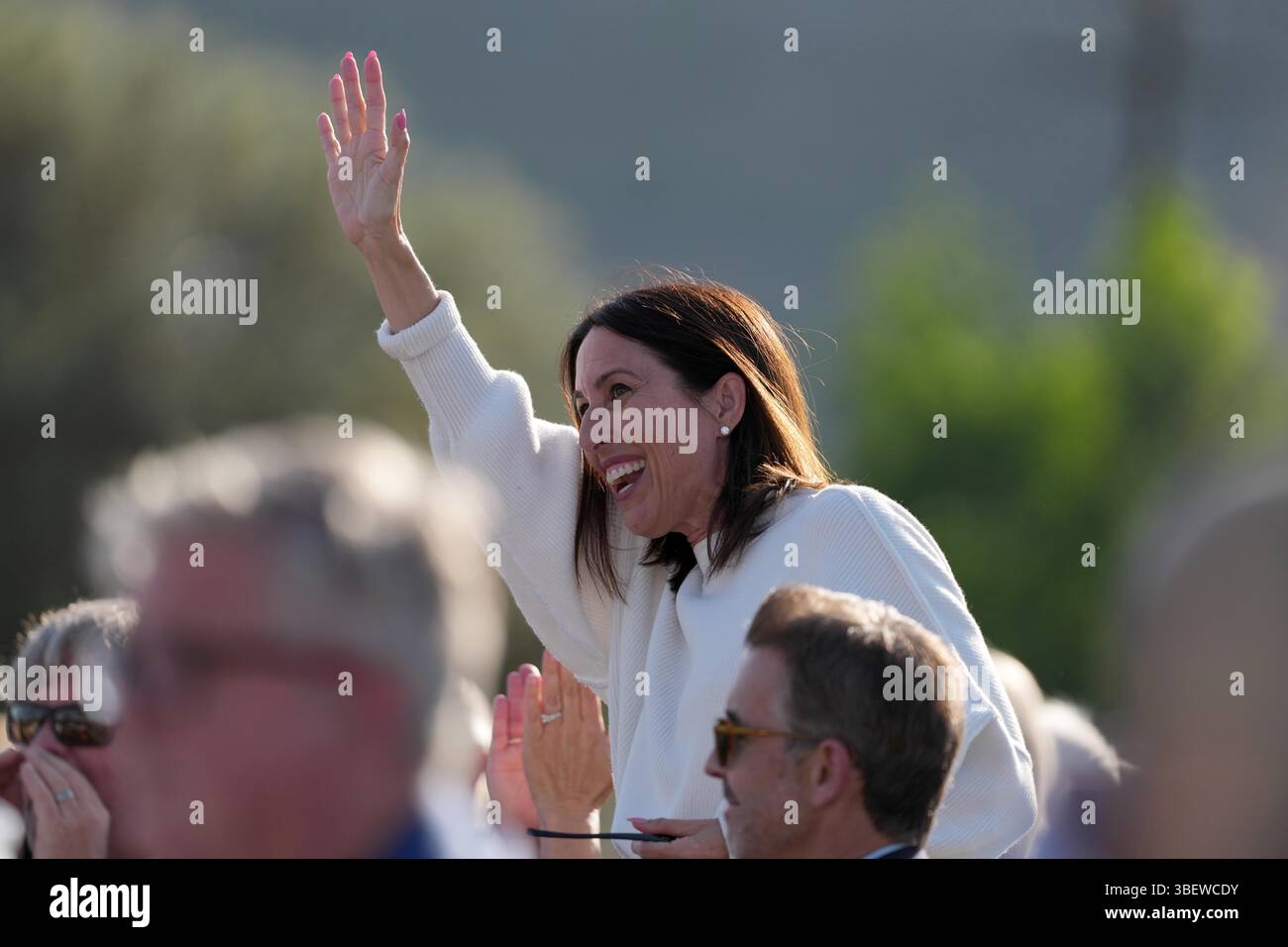 Janet Evans at the JESPYS awards at JSerra High School, Thursday, May ...