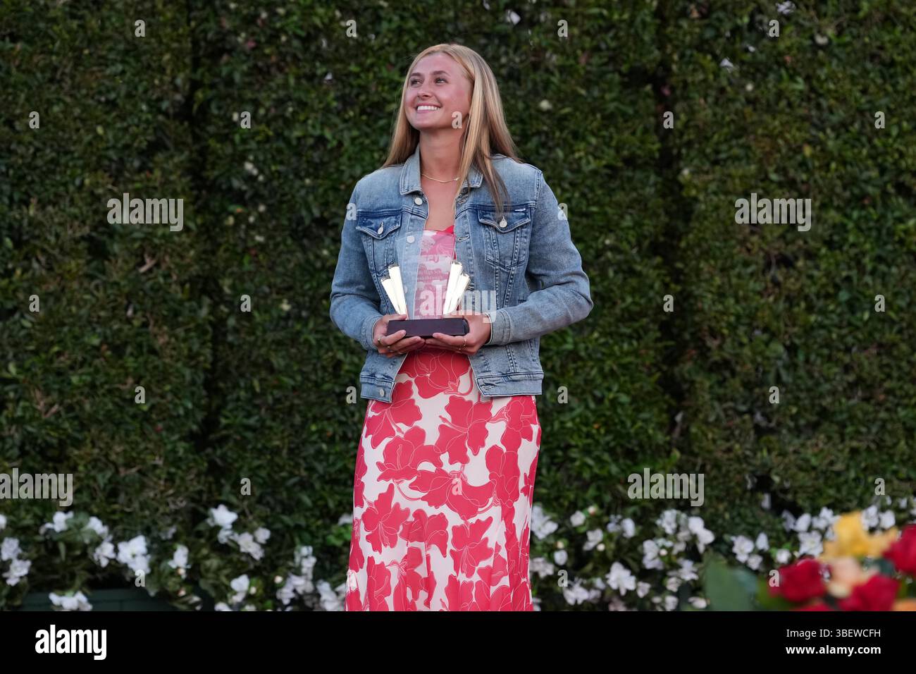 Flag Football player Ava Van Heerde poses with the Breakthrough Athlete ...