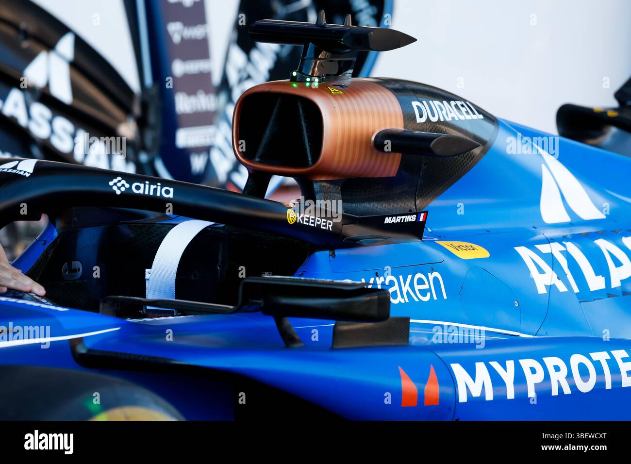 MARTINS Victor (fra), Williams Racing Academy Driver, detail during the ...
