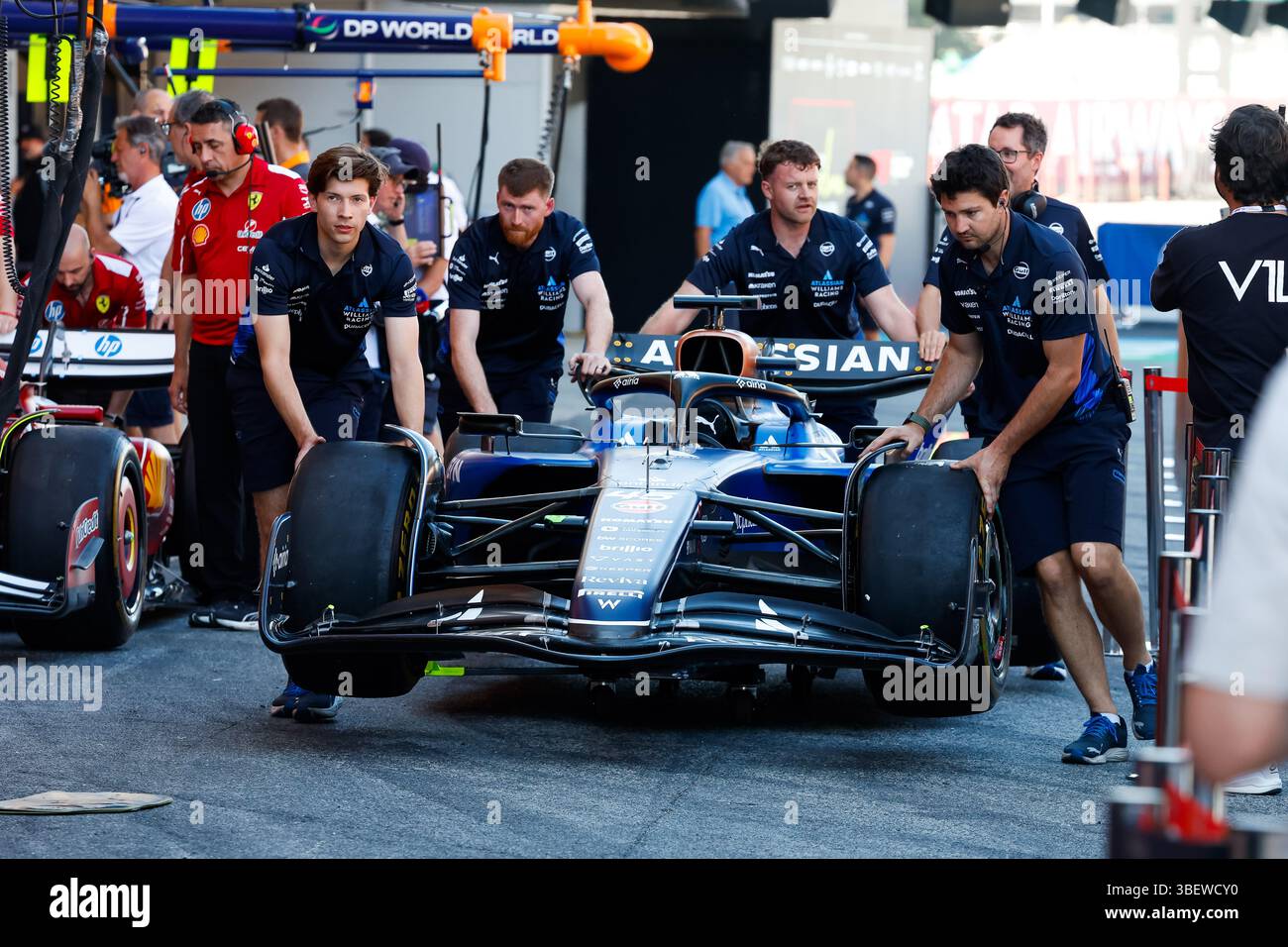 MARTINS Victor (fra), Williams Racing Academy Driver, car illustration ...