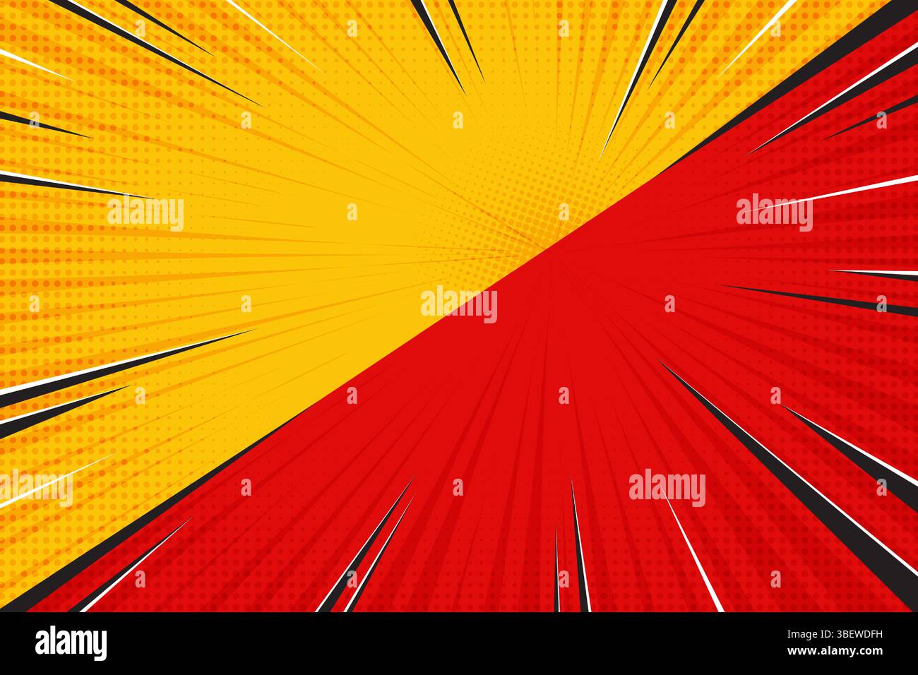 Comic book superhero background. Retro starburst compare template with ...