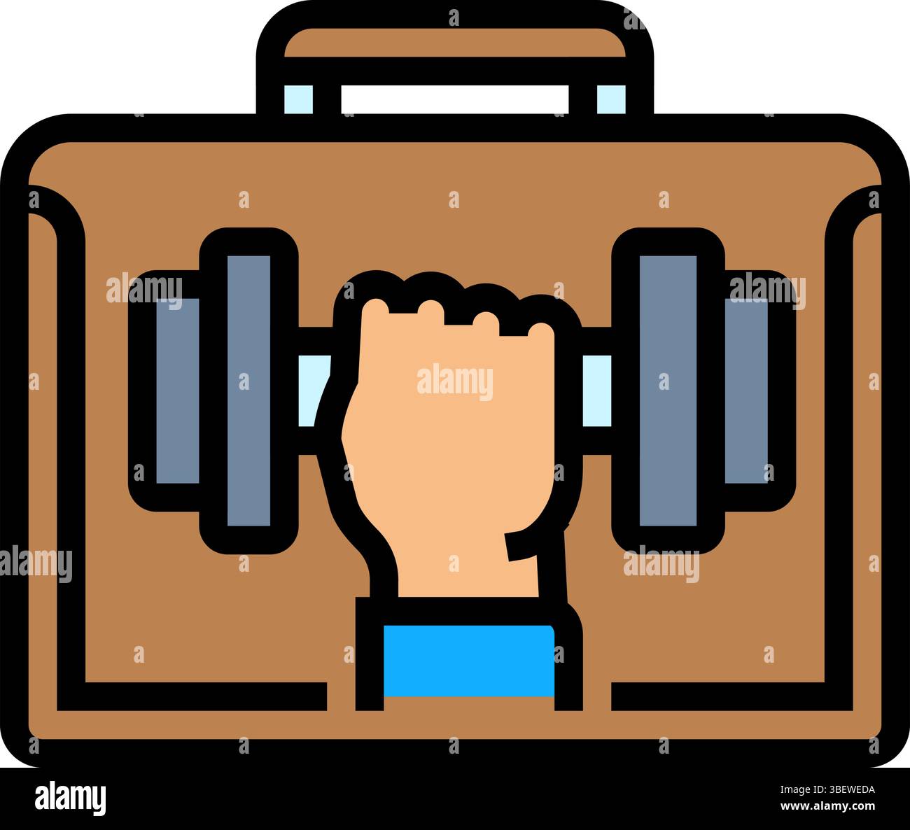 physical fitness employee health color icon vector illustration Stock ...