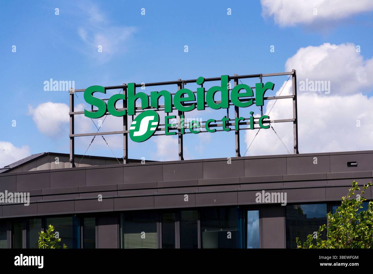 Schneider Electric automation and energy management company logo on ...