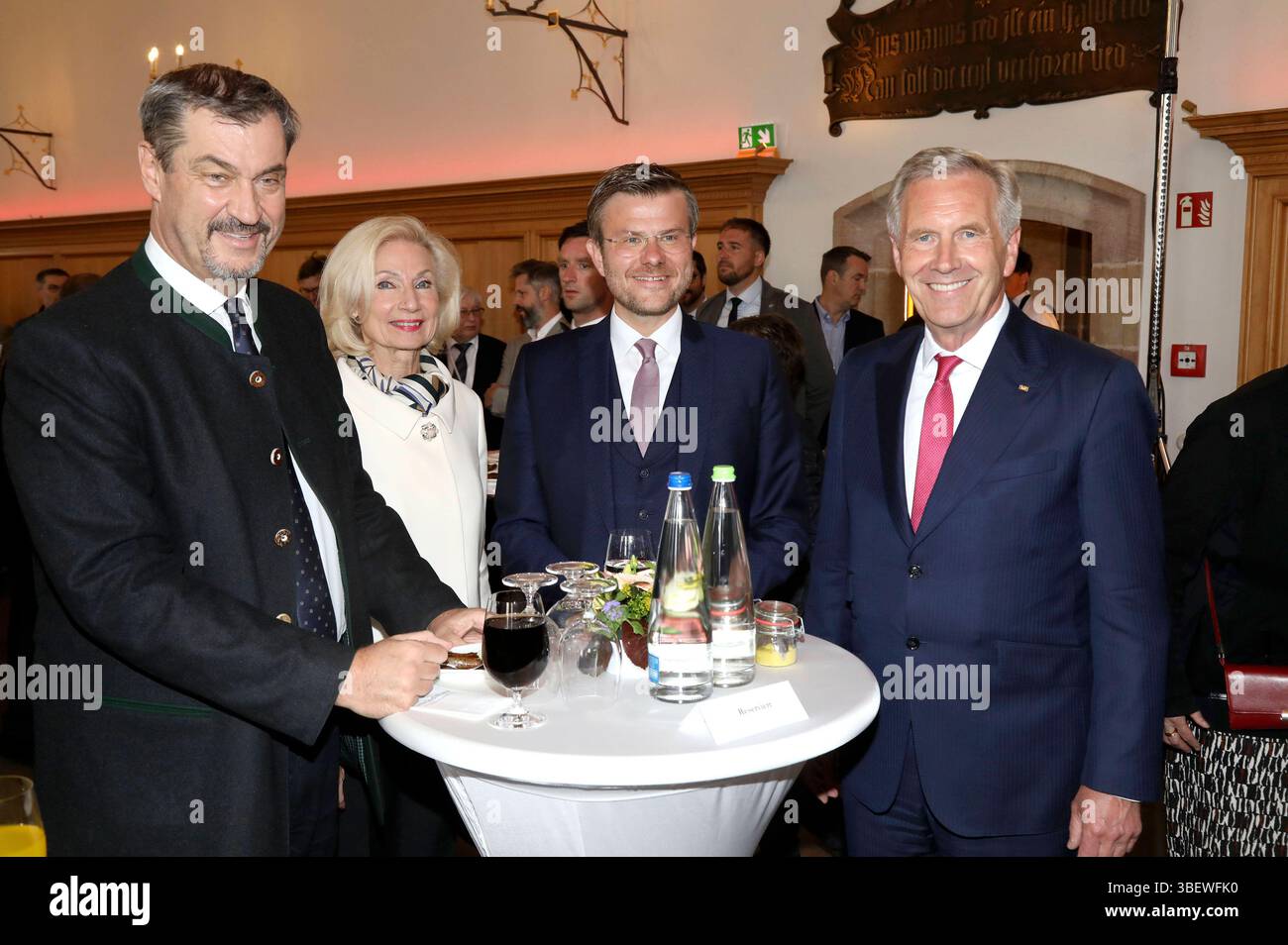 Markus Söder, Julia Lehner, Marcus König und Christian Wulff bei der Eröffnung des Deutschen ...