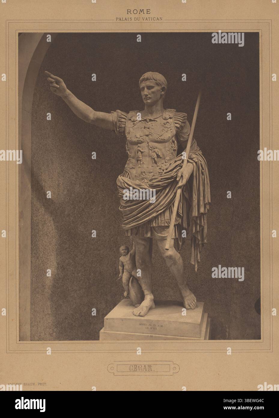 Braun, Adolphe, Statue of Augustus Caesar (August of Prima Porta; col ...