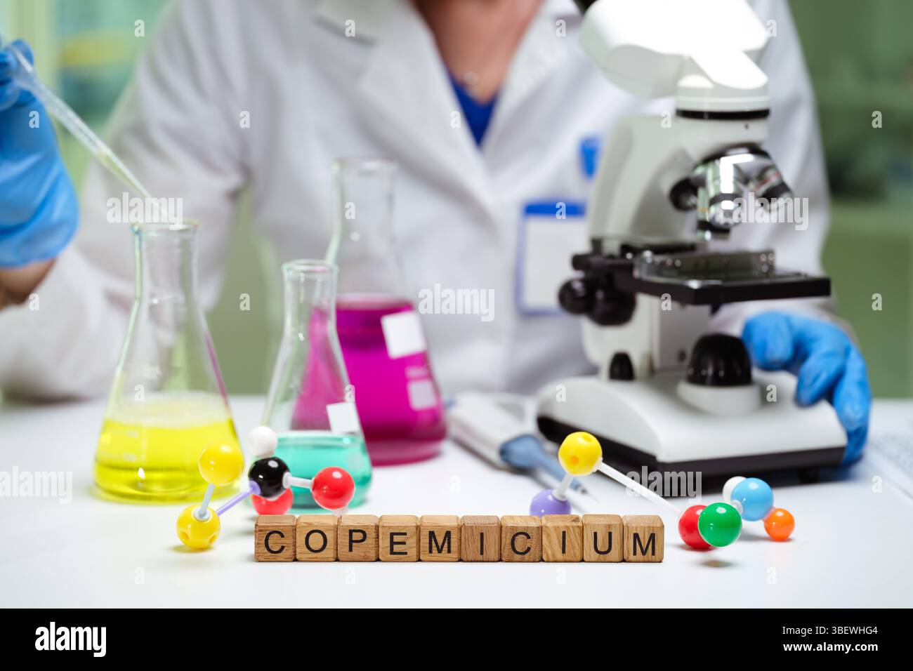 The lab experiment used Copernicium and various tools for precise ...